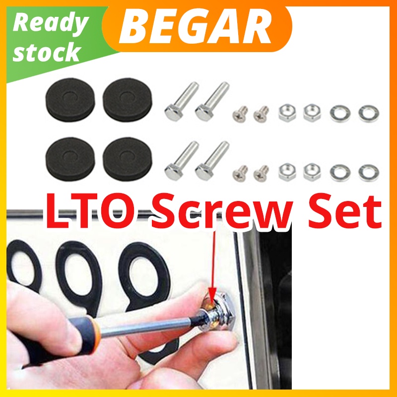4 set Stainless Steel Screw Set LTO Bolt Screw, Washer Car Motor ...
