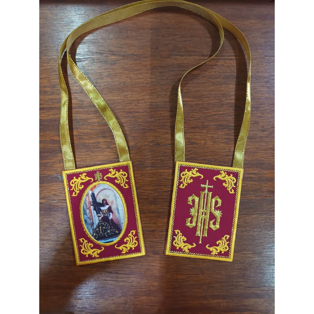 TS23 018,19 nazareno nazarene scapular jesus symbol prayer scapular ...