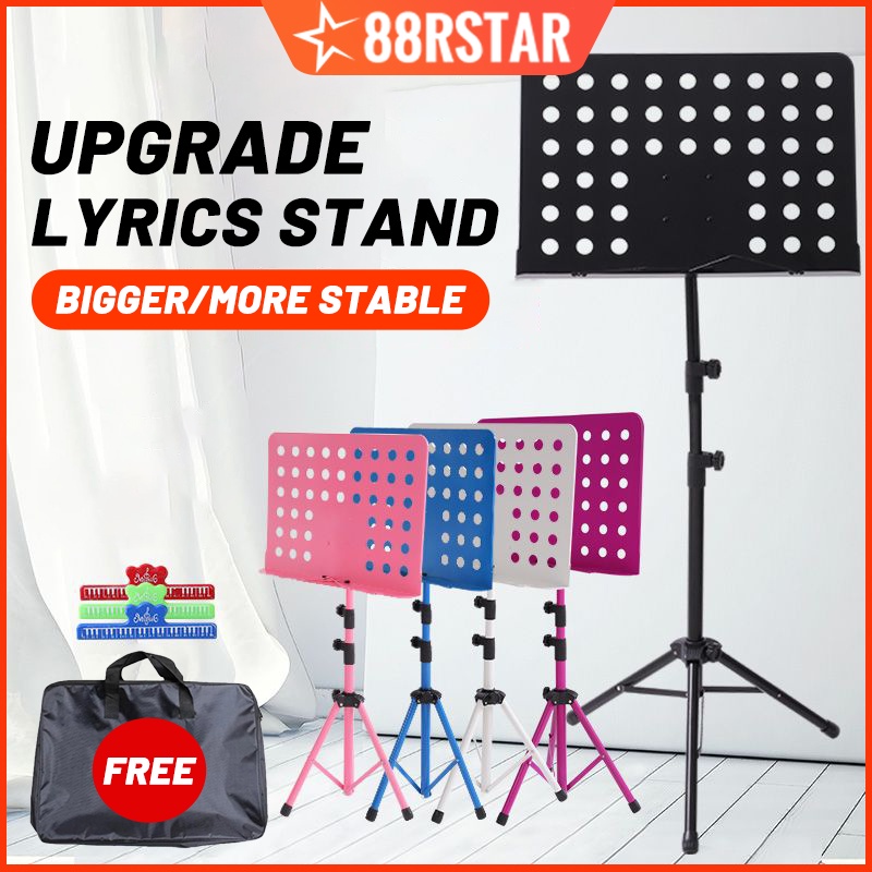 Portable Sheet Music Stand Lifting Guitar Music Stand Heavy Adjustable ...