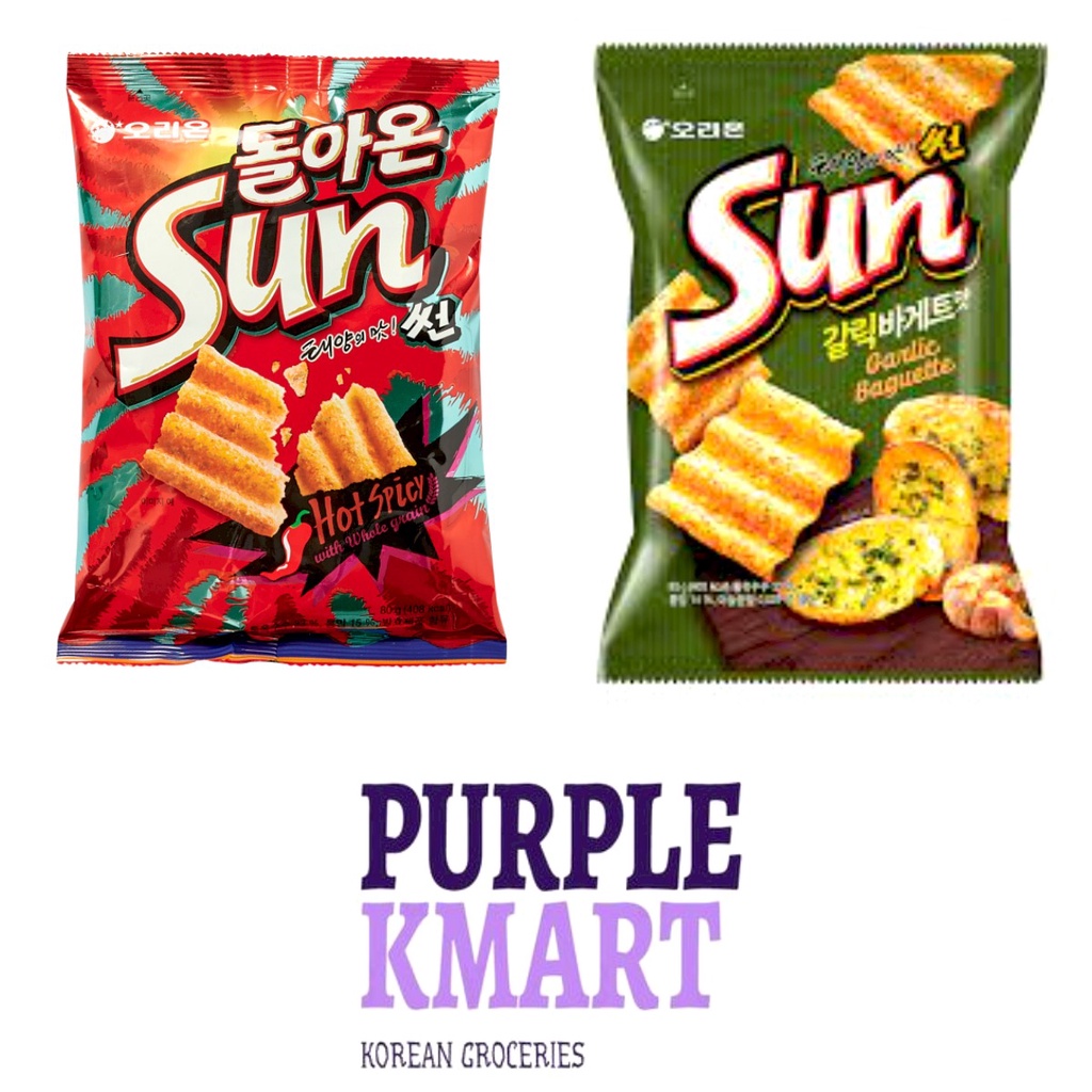 ORION SUN HOT SPICY 80G / ORION SUN HOT GARLIC BAGUETTE 80G | Shopee ...