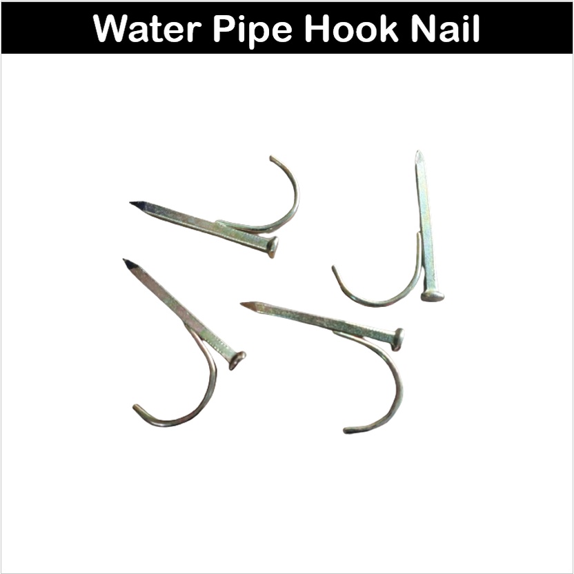 RTK (PER PIECE) Water Pipe Hook Nail PVC Line Pipe Clip Hook Nail ...