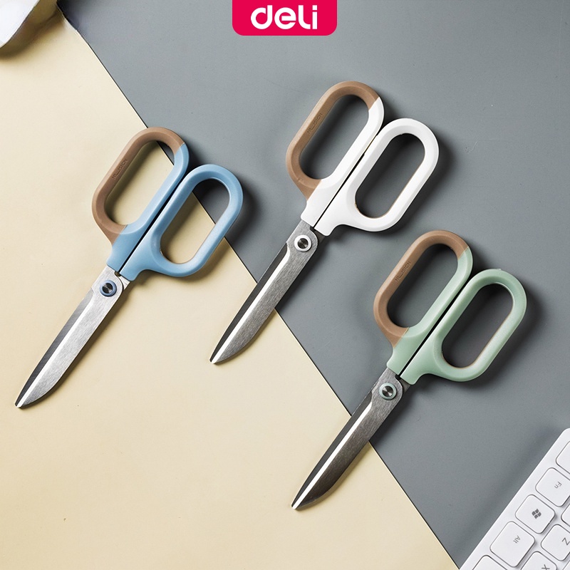 Deli Small Scissors Handmade Stainless Steel Scissors Effort-saving ...