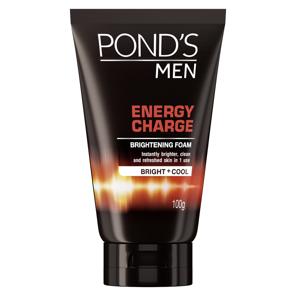 Ponds Men Energy Charge Whitening Foam For Brightening And Energized ...