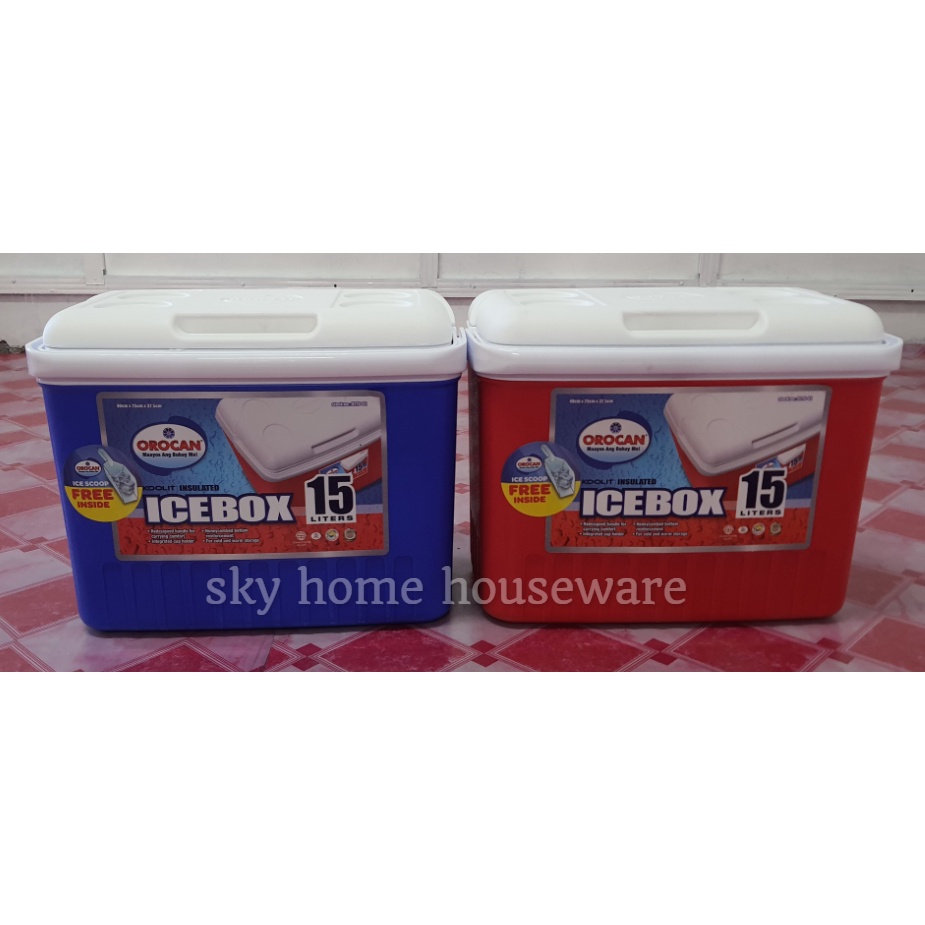 OROCAN 15 LITERS ICEBOX / STORAGE BOX (REB & BLUE COLOR, DEPENDING ON ...