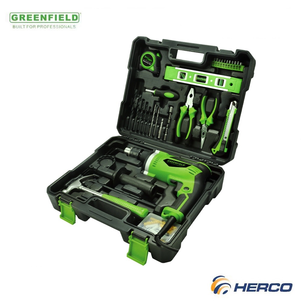Greenfield Impact Drill 600W Tool Kit (33 pcs tool kit) | Shopee ...