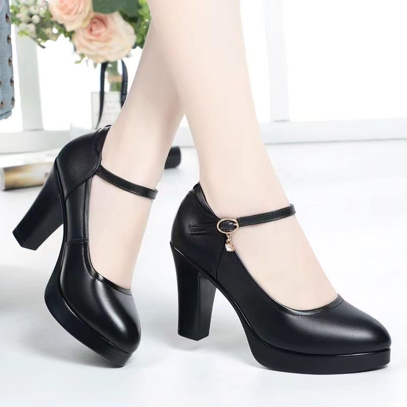 DBEXPLO Korean Fashion High Heels For Women High Quality Mother‘s Soft ...
