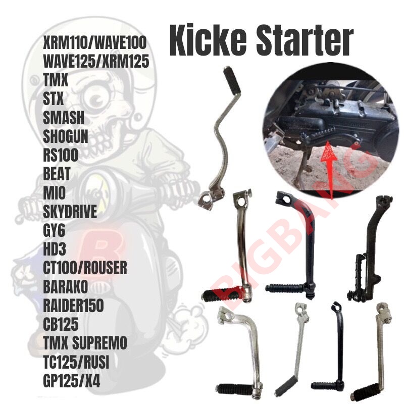 BIGBANG Motorcycle Kick Starter Kicker Xrm 110, Wave 125, Mio Sporty ...