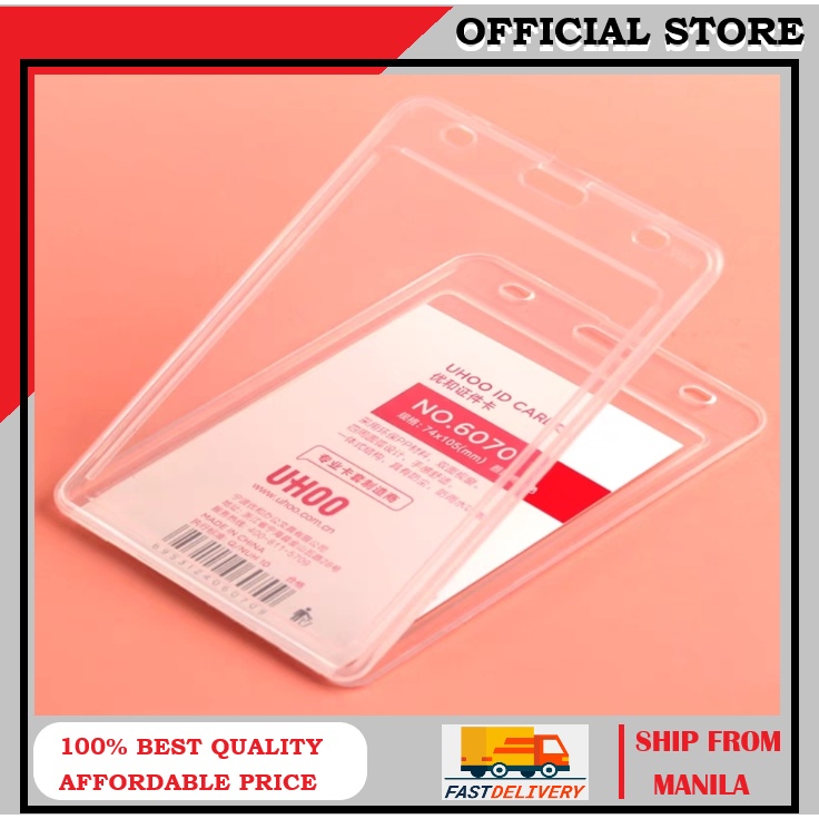Flip Cover Type Transparent PVC Card Sleeve/ Waterproof ID Card ...
