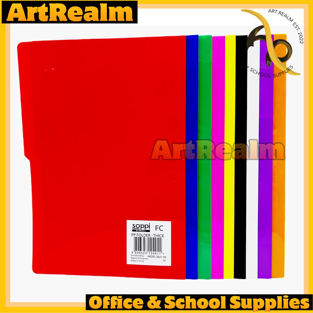 Soppi Plastic Colored Folder [12pcs] | Shopee Philippines