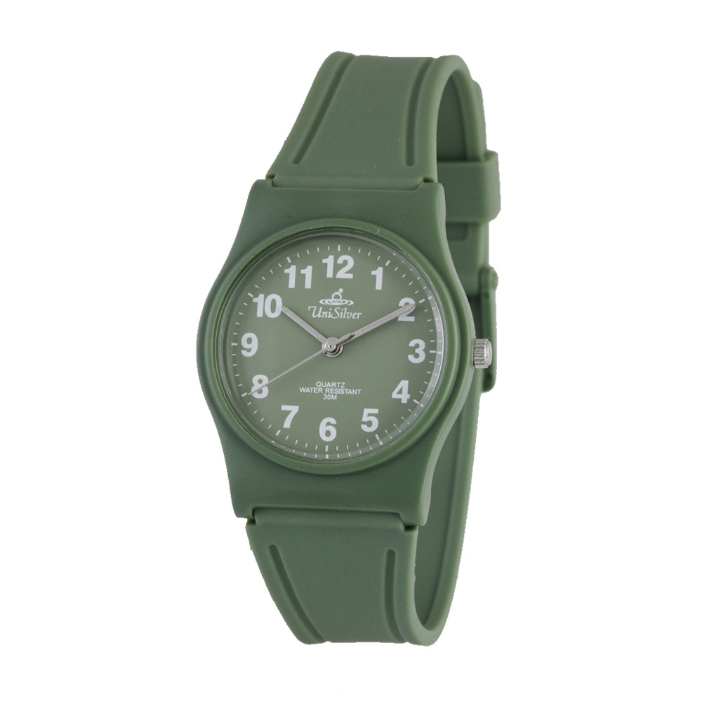UniSilver TIME Women's Analog Green Rubber KW3769-2324 Watch | Shopee ...