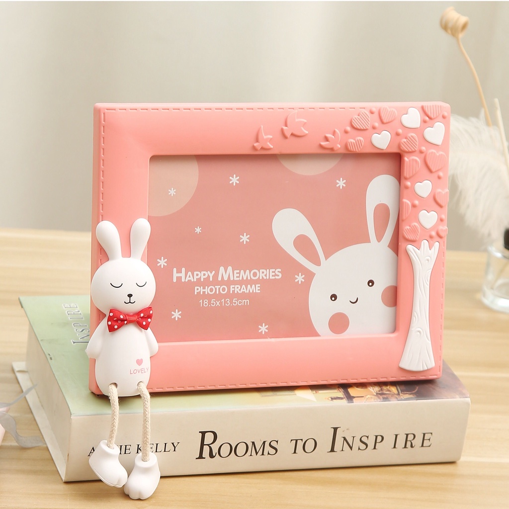 White Rabbit Picture Frame Landscape TF1131 Photo Frame Cute Minimalist ...