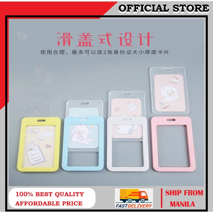 SPLIT Combination Card Work Name Card Holders with Lanyard Waterproof ...