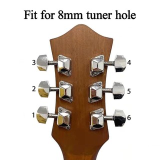 RIXTON 3R3L Guitar String Tuning Pegs 6pcs Metal Semi-Closed Guitar ...