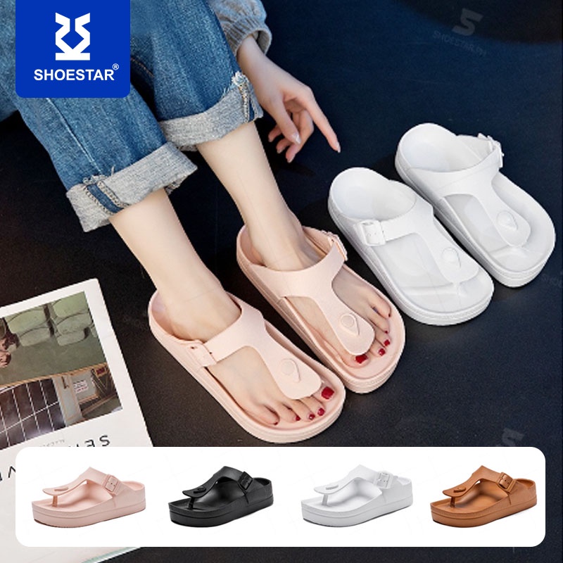 ShoeStar New Korean slipper for Woman（add one size） | Shopee Philippines