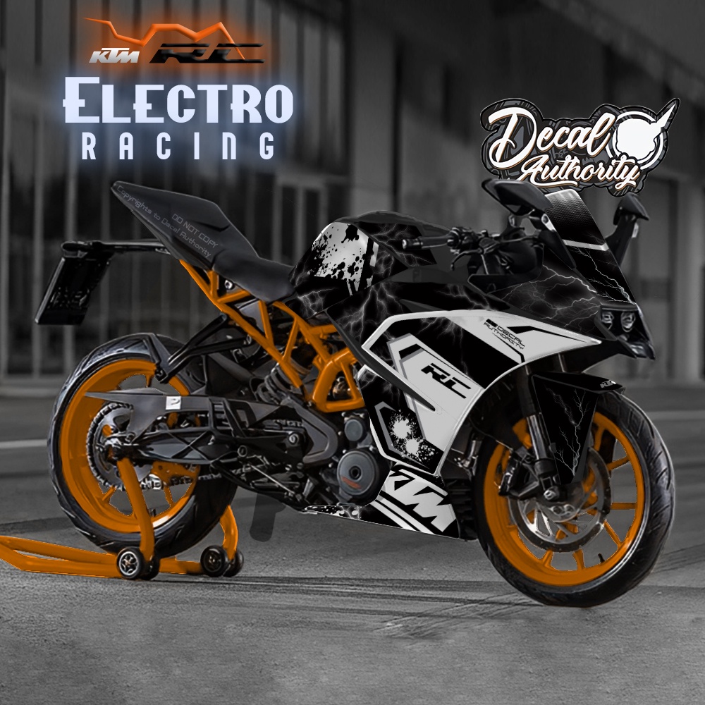 KTM RC 390/200 - Decal Authority's Electro Racing Graphics Kit Edition ...