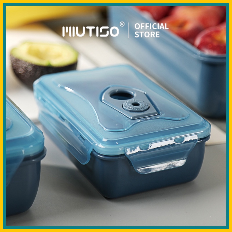 Miutiso Vacuum Food Storage Container with Air Vent Lunch Box ...