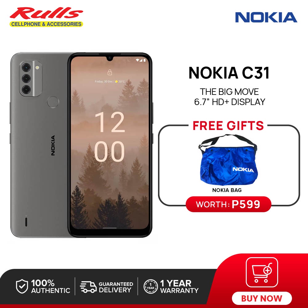 Nokia C31 Smartphone | 4GB RAM+128GB ROM | Octa-core processor | 13MP ...
