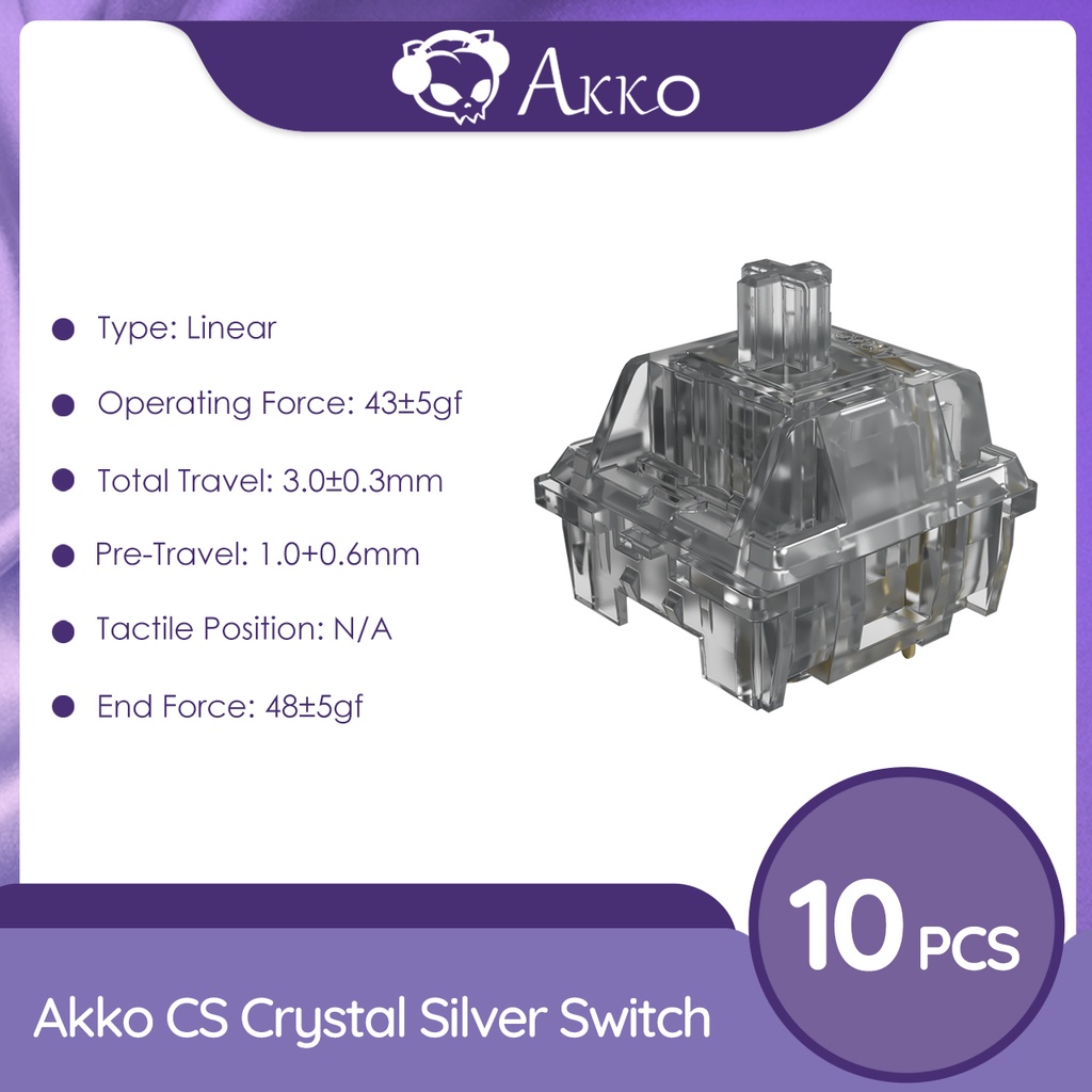 Akko CS Switches with Stable Dustproof Stem for MX Mechanical Keyboard ...