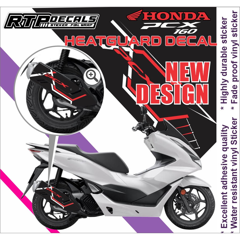 Honda PCX 160 Abstract Printed Decals Sticker for HEATGUARD | Shopee ...