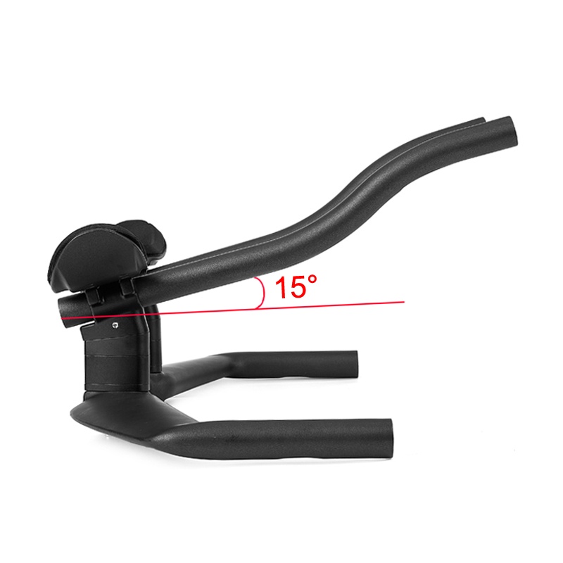Aero Carbon Fiber Triathlon Bicycle Handlebar TT Bar HB095 15 Degrees ...
