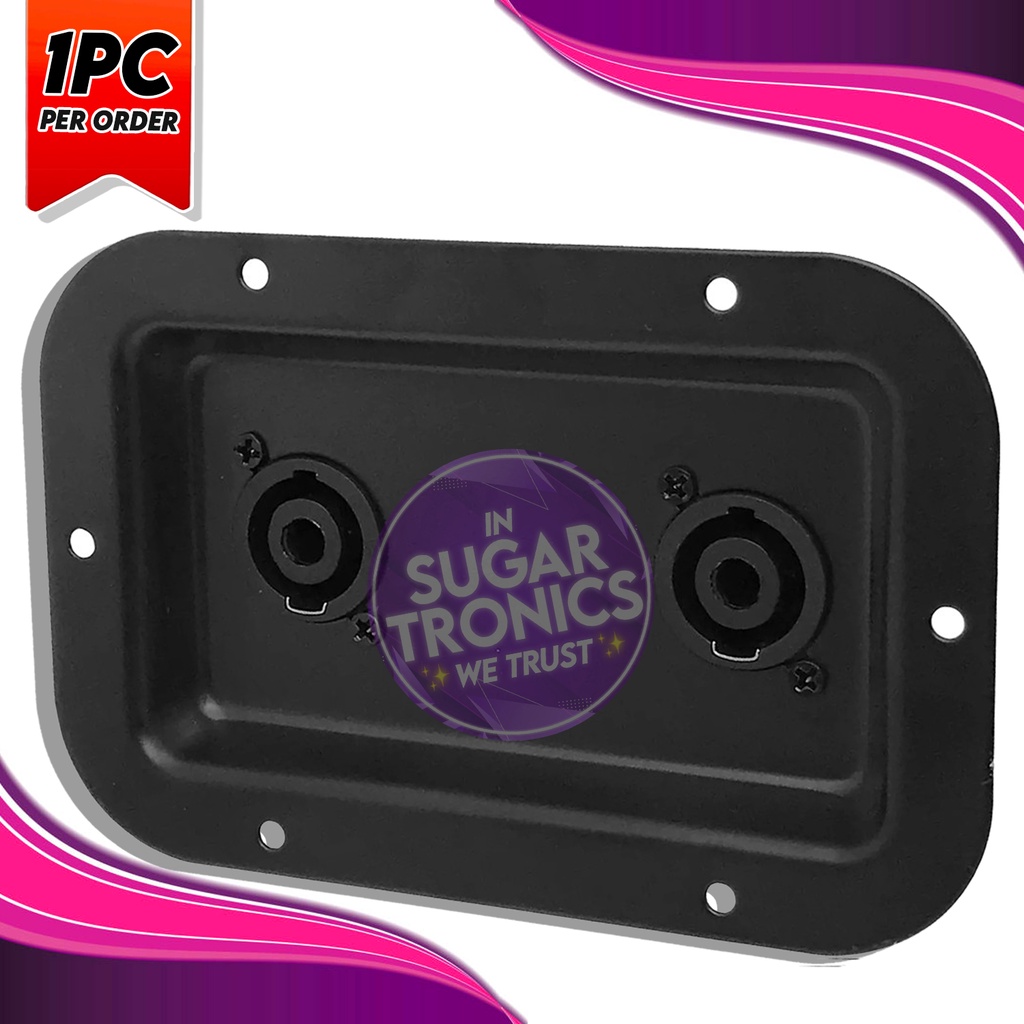 Dual SpeakOn Terminal Plate Junction Box Back Panel PA Speaker Box Back ...