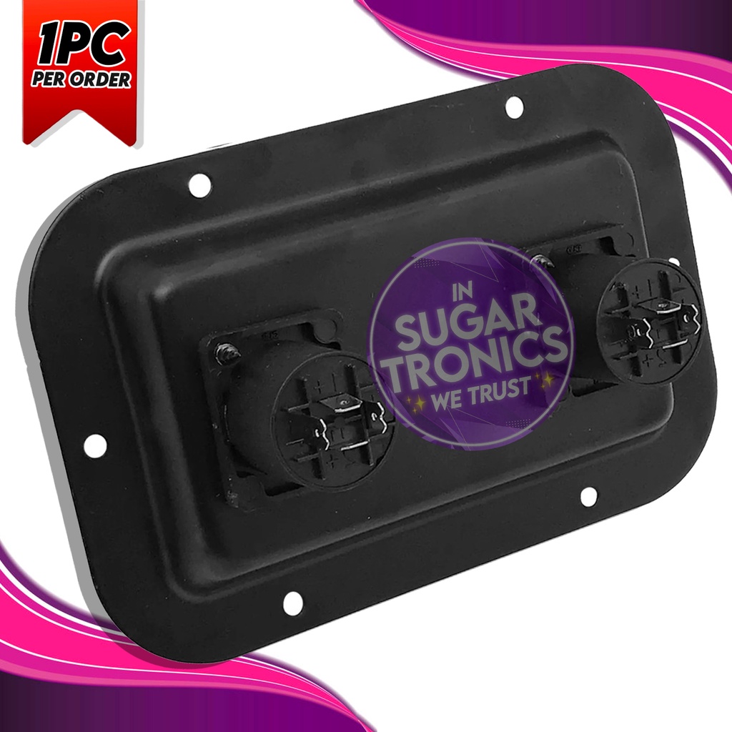 Dual SpeakOn Terminal Plate Junction Box Back Panel PA Speaker Box Back ...