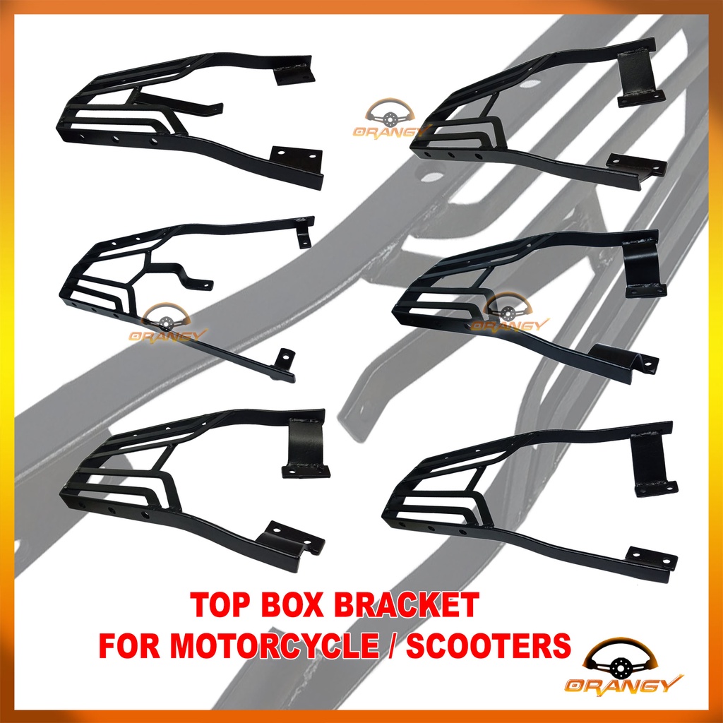 Top Box Bracket Flat Bar Monorack for Motorcycle / Scooters - TUFF Rack ...