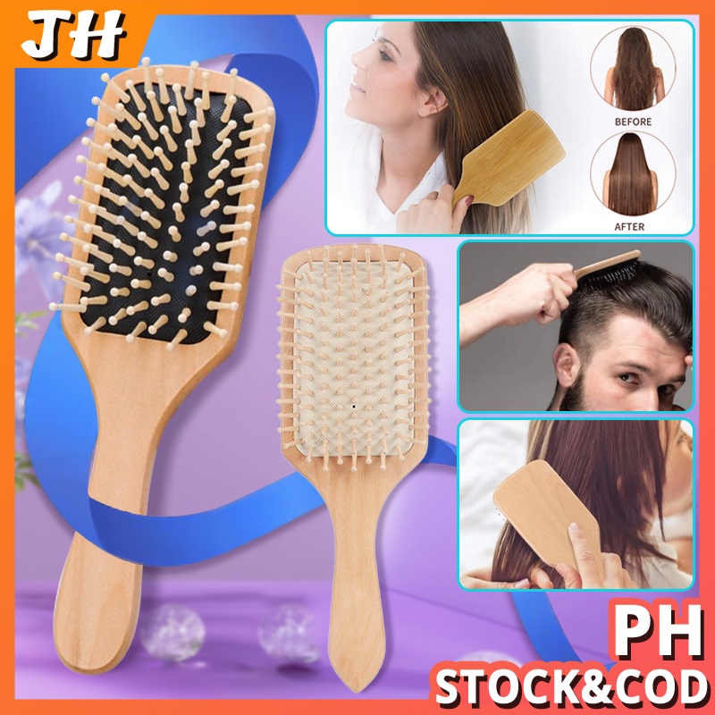 Wooden Paddle Hair Brush Salon Hair Comb Large Healthy Massage Comb ...