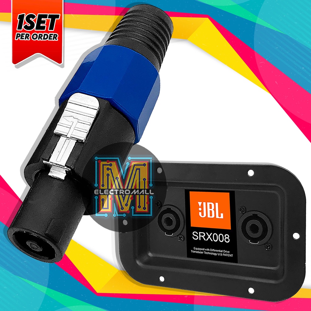 JBL 2 Speakon Jack Terminal With Speak-On Plug 4 Pins Male (SET ...