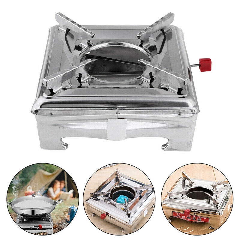 Stainless Steel Camping Solid Liquid Alcohol Stove Spirit Burner Stove ...