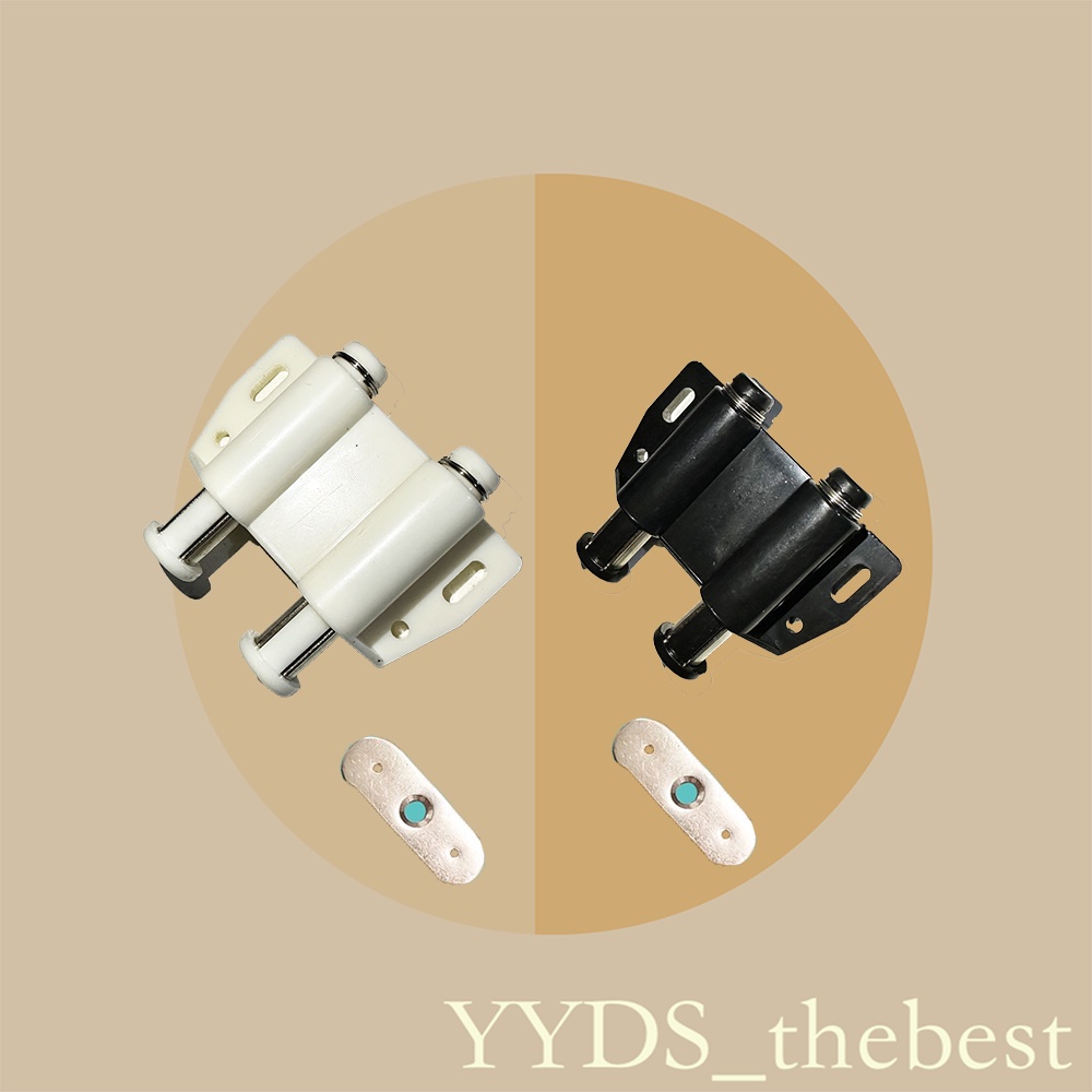 double magnetic glass door catches push to open black white sold per ...