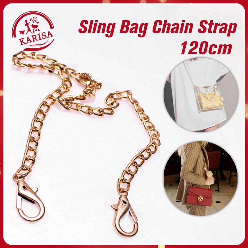 120cm Sling Bag Chain Strap Replacement Metal Purse Chain Strap ...