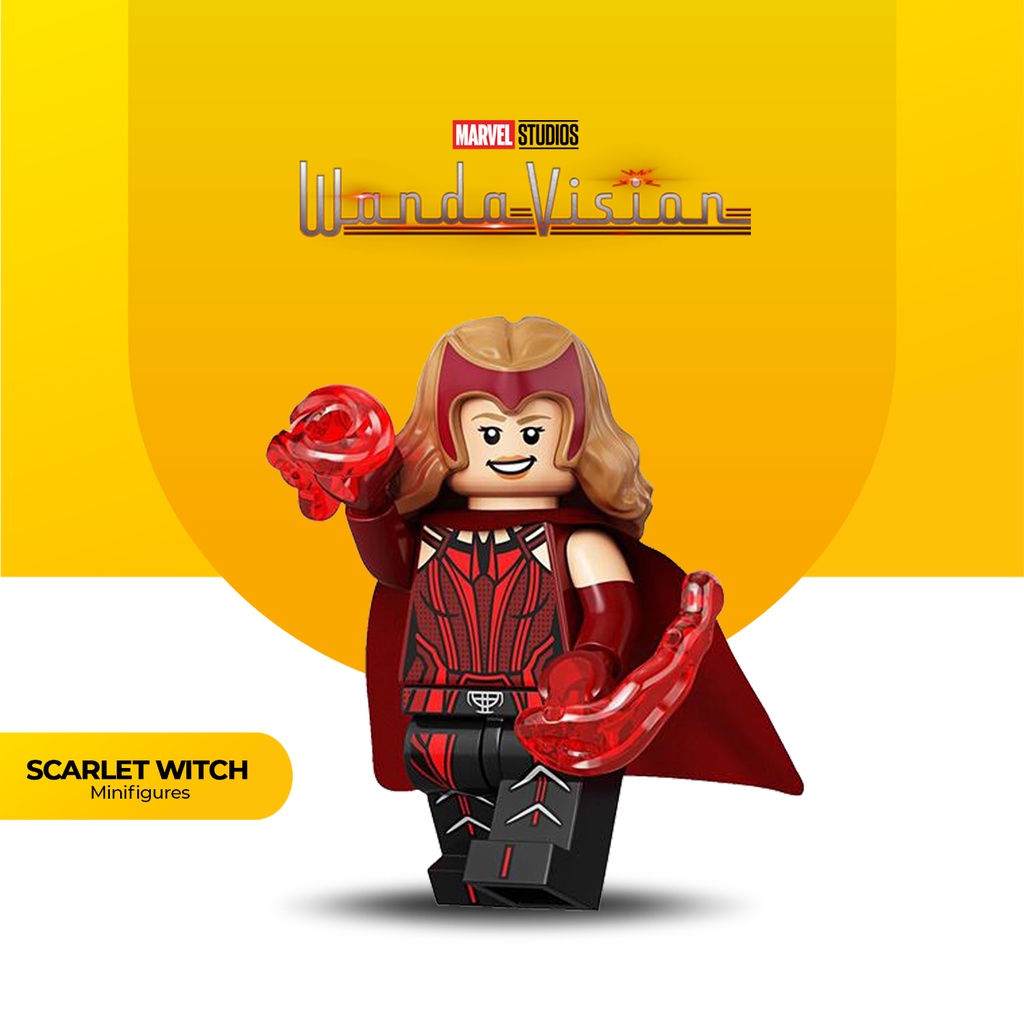 SP Scarlet Witch Wanda Vision MCU Minifigures Building Block Toys ...