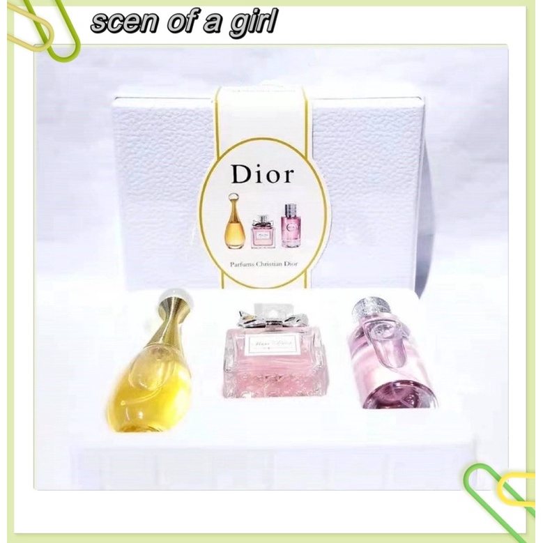 Dior 3in1For Women mini perfume gift set 30ml X3 ( 3 pcs ) us tester ...