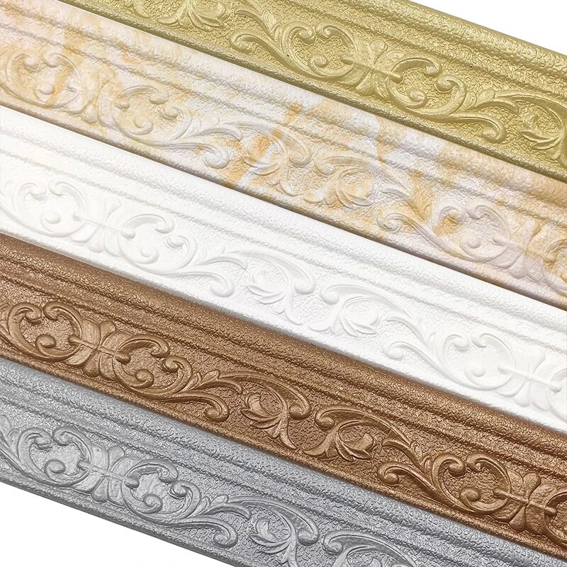 2.3m 3D Foam Wall Edge Strip Sticker/Self-Adhesive Waterproof Photo ...