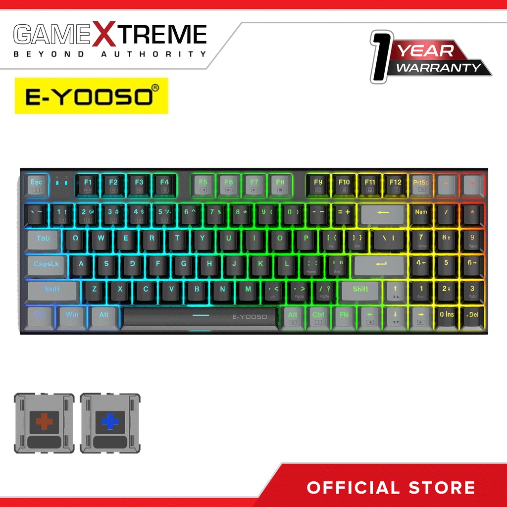 E-Yooso Z 19 Rgb Rainbow And Dynamic Lighting Effects Gaming Mechanical ...