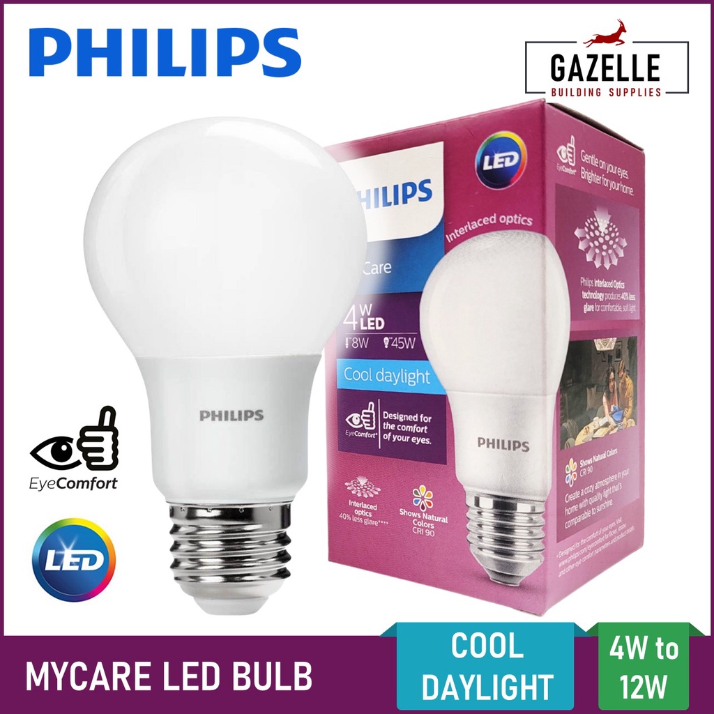 Philips MyCare LED Light Bulb - 4, 6, 8, 10, 12 Watts (Daylight / Warm ...