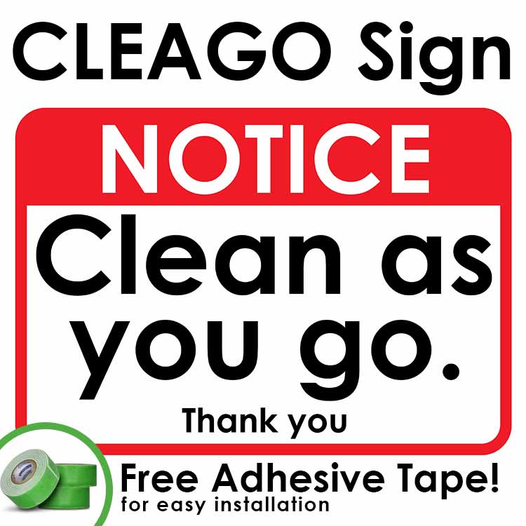 CLEAGO - Clean as you go Signage | Shopee Philippines