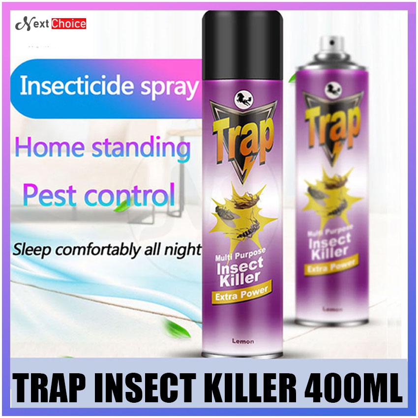 TRAP Multi-purpose Insect Killer 400ml Mosquito Killer Insect Spray ...