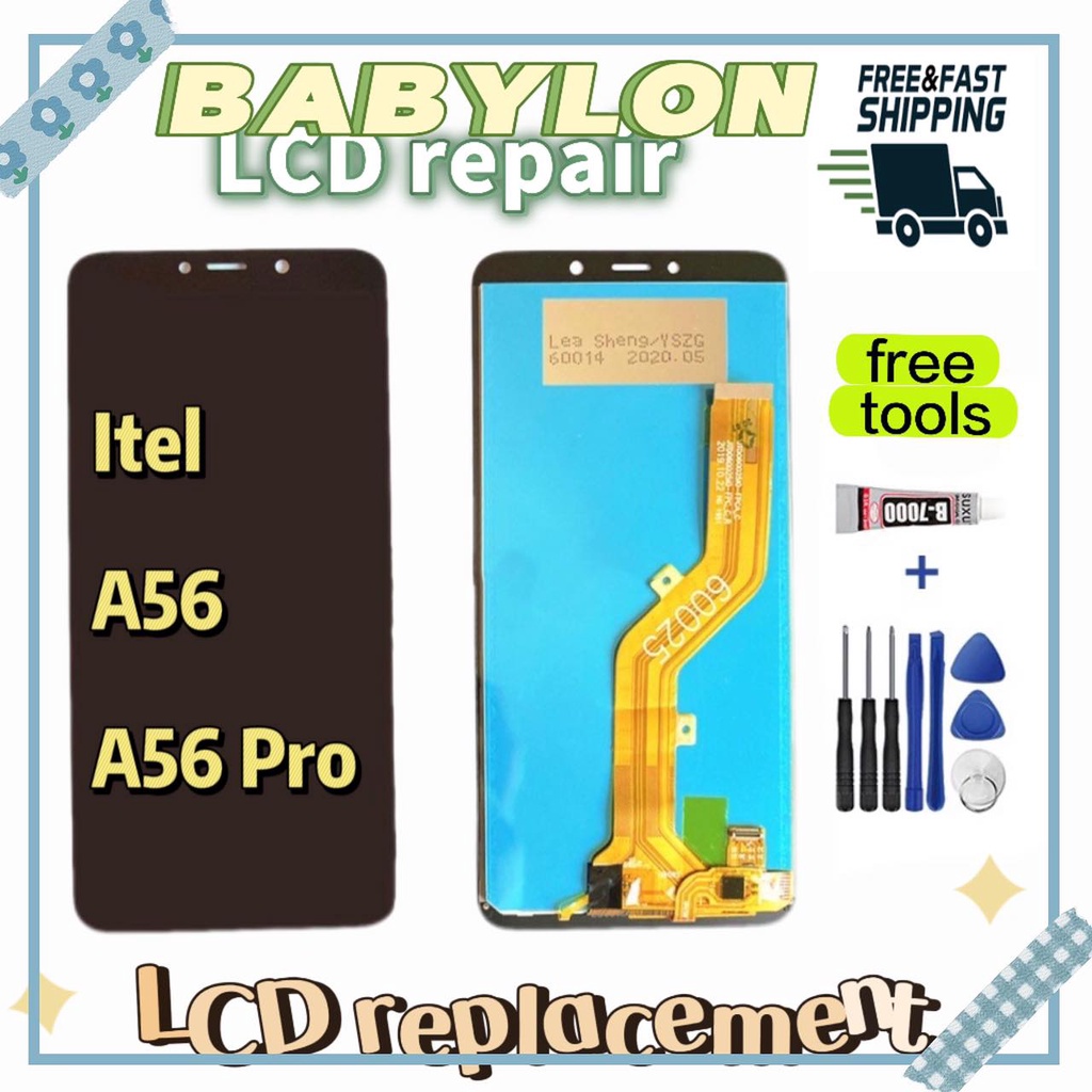 Itel LCD A56 A56 Pro LCD Digital Touch Screen Display Frame Assembly ...