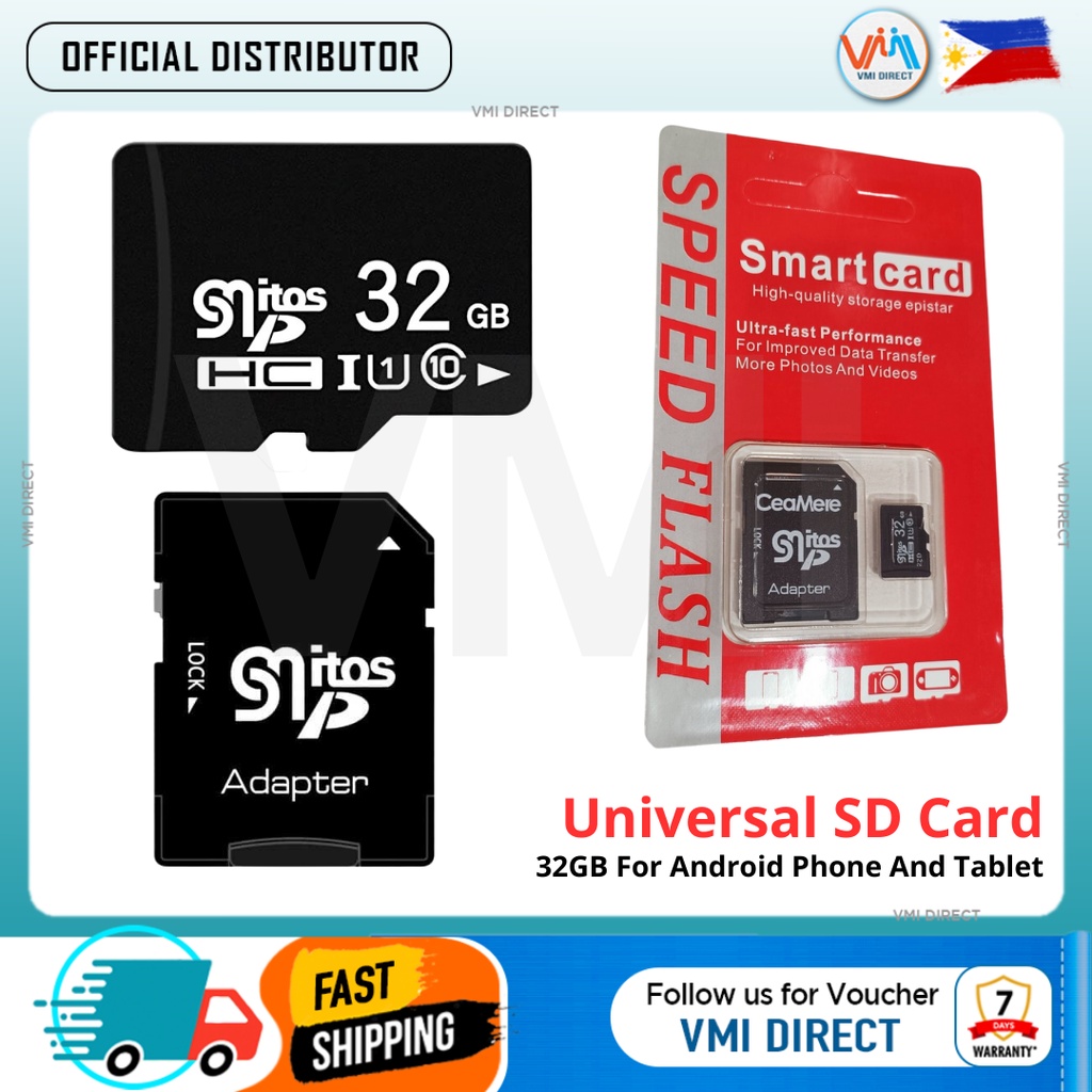 Universal Memory Card 32GB Micro SD Android Phone Tablet Speed Flash ...