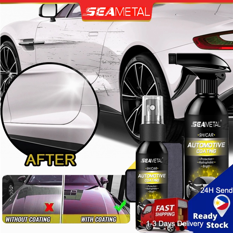 SEAMETAL Ceramic Coating for Car Wax Spray Polish Wash and Hydrophobic Paint Shinning Care 500ml ...