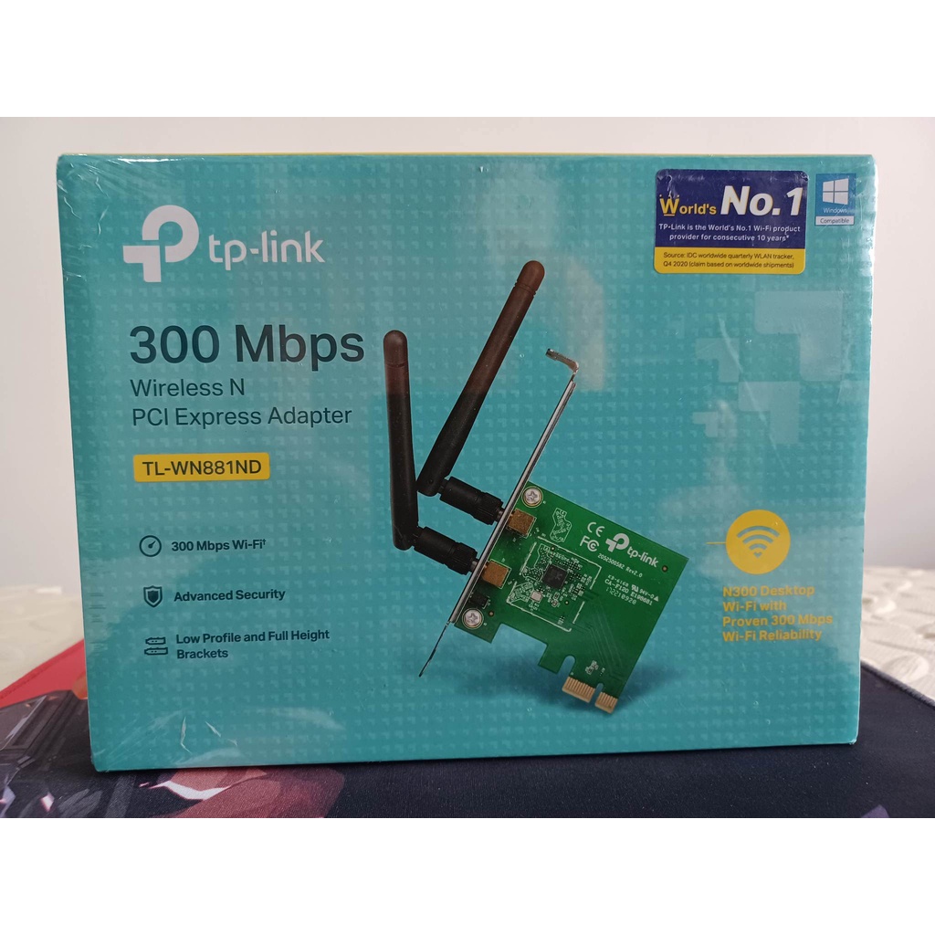 TP-Link TL-WN881ND 300Mbps Wireless N PCI Express Adapter | Shopee ...