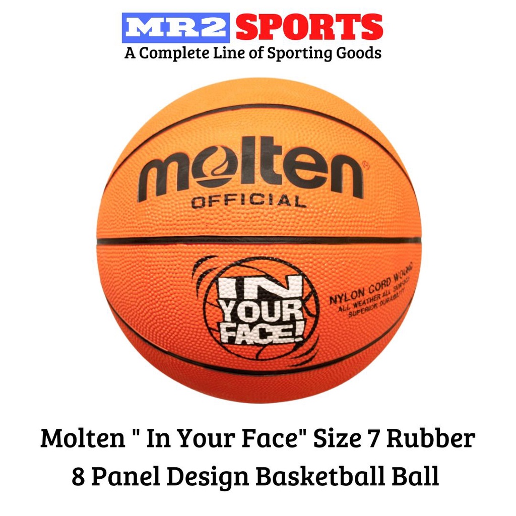 Molten B7R-IYF Indoor/Outdoor Size 7 Rubber Basketball Ball In Your ...