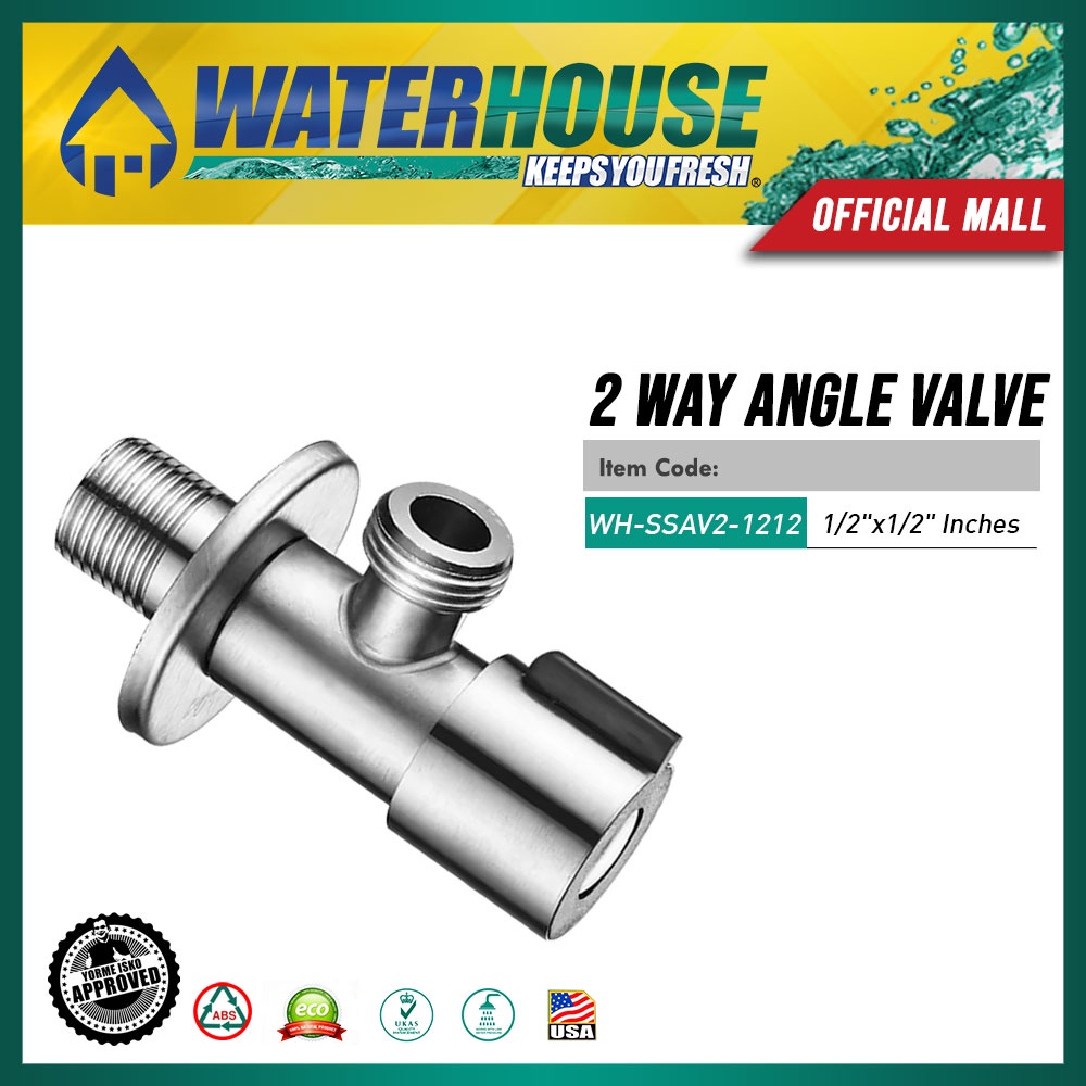 Waterhouse Stainless 304 2Way Angle Valve Heavy Duty 12x12 WH-SSAV2 ...