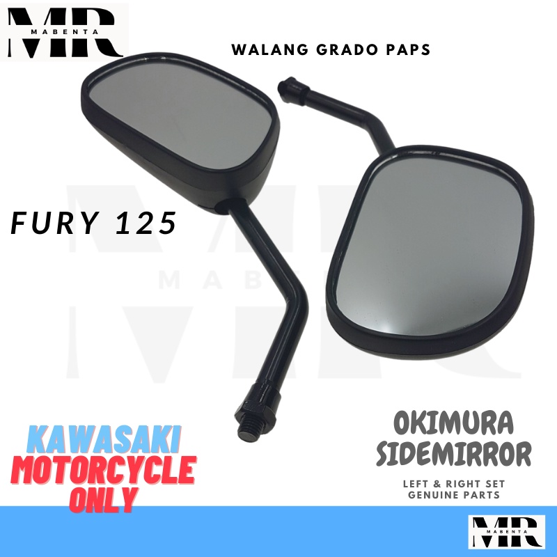 ORIGINAL OKIMURA (FURY 125) GENUINE NO GRADE MOTORCYCLE SIDEMIRROR FOR ...