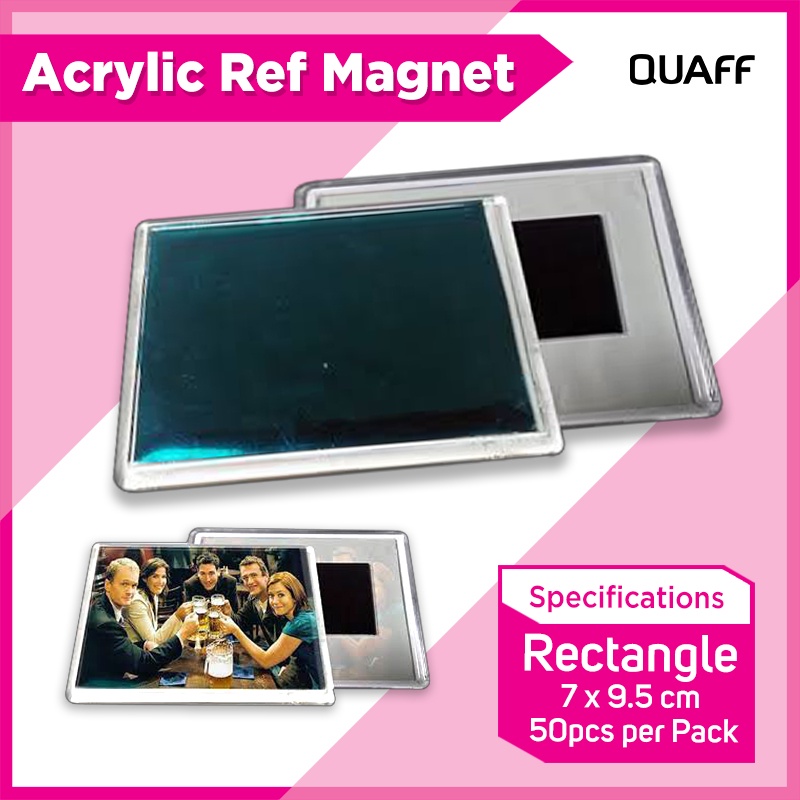 QUAFF Photo Insert Acrylic Keychain F41 Ref Magnet (50pcs per pack ...