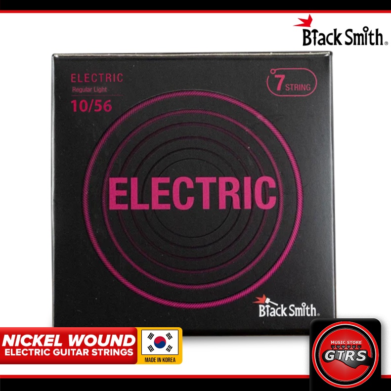 Blacksmith 7-String Nickel Round Wound Electric Guitar Strings | Shopee ...