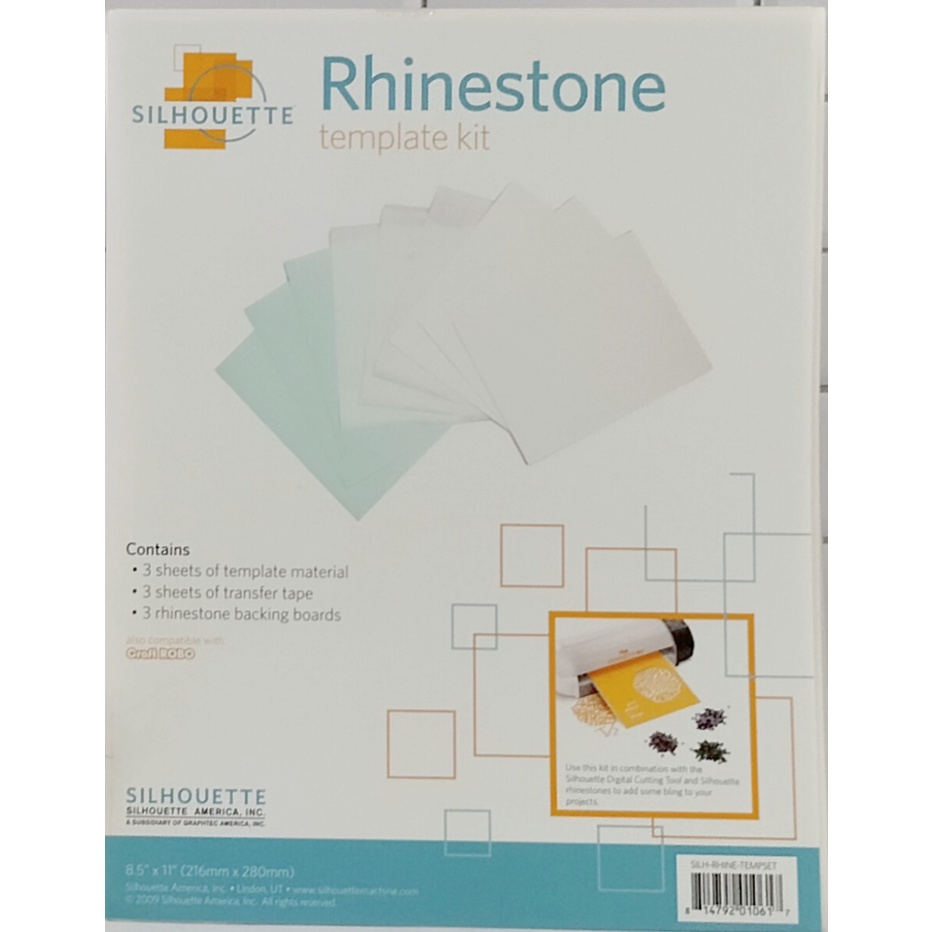 Silhouette Rhinestone Template Kit 8.5"x11" | Shopee Philippines