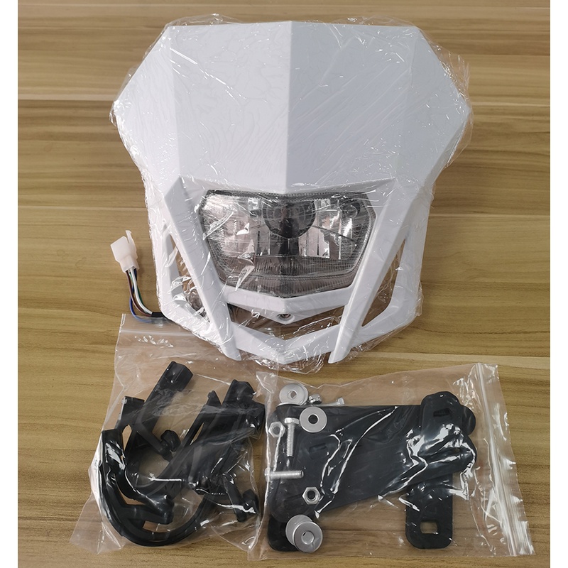 Dirt Bike Supermoto Universal Headlight Kit Motorcycle Head Lamp S2 12V ...